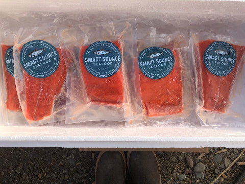 Sockeye Salmon Freezer Filler Boxes: 10-50 lbs. each - Smart Source Seafood